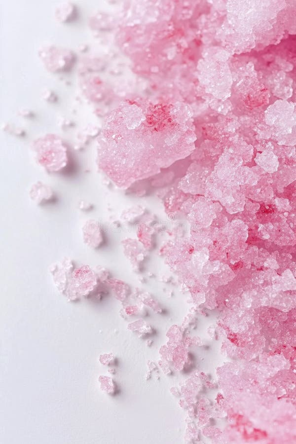 Soft Pink Foam with Bubbles on a Textured Surface in a Calm Setting ...