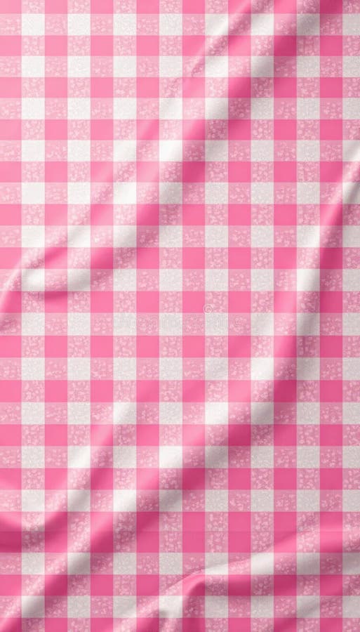 Delicate Pink Gingham Check, Classic Picnic Pattern, Grid, Textile ...