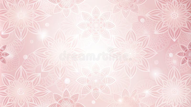 Delicate Pink Mandala Background, Pink, Mandala, Floral, Pattern Stock ...