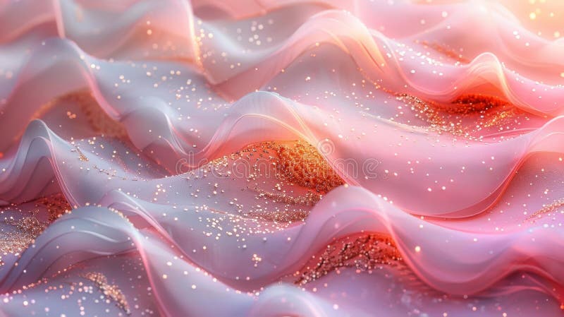 Delicate Pink and Orange Translucent Fabric - Generative Ai Stock ...