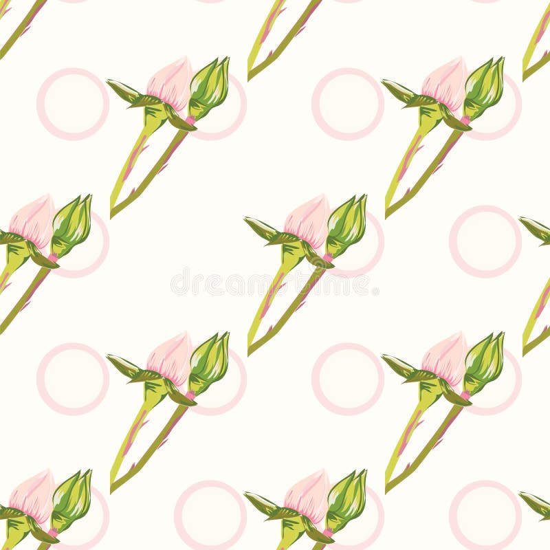 Delicate pink rosebud stock vector. Illustration of illustrations ...