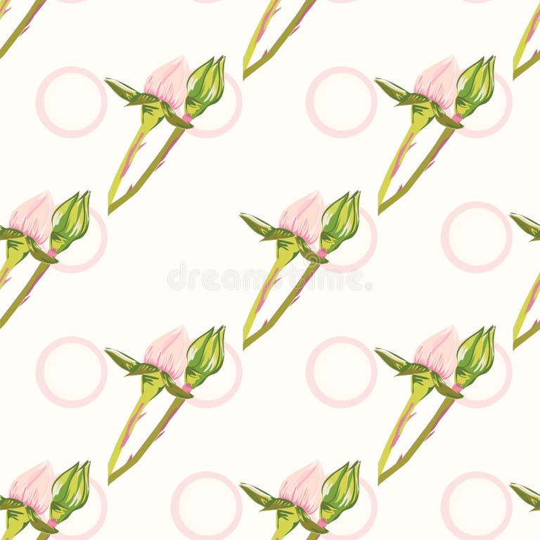Delicate pink rosebud stock vector. Illustration of illustrations ...