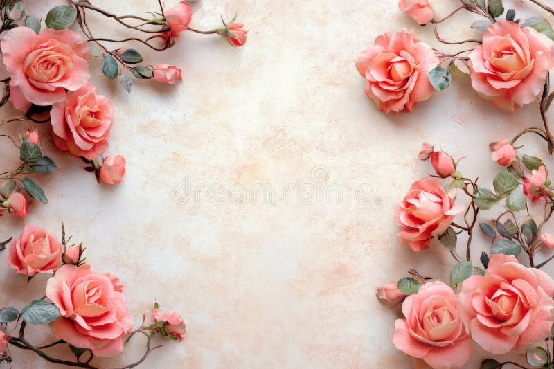 167 Cream Roses Frame Border Stock Photos - Free & Royalty-Free Stock ...