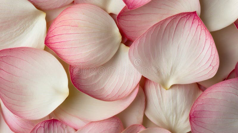 Delicate Pink and White Lotus Flower Petals Close Up Texture Background ...