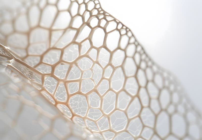 Delicate Plant Cell Network Structure Stock Illustration - Illustration ...