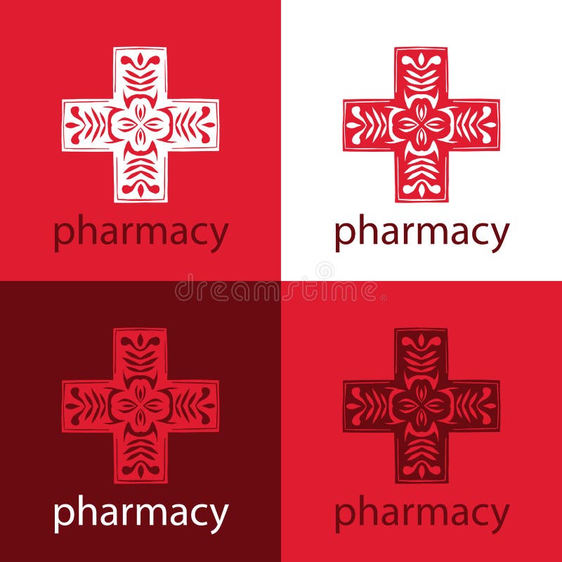 Red medicine logo stock vector. Illustration of brand - 29974251