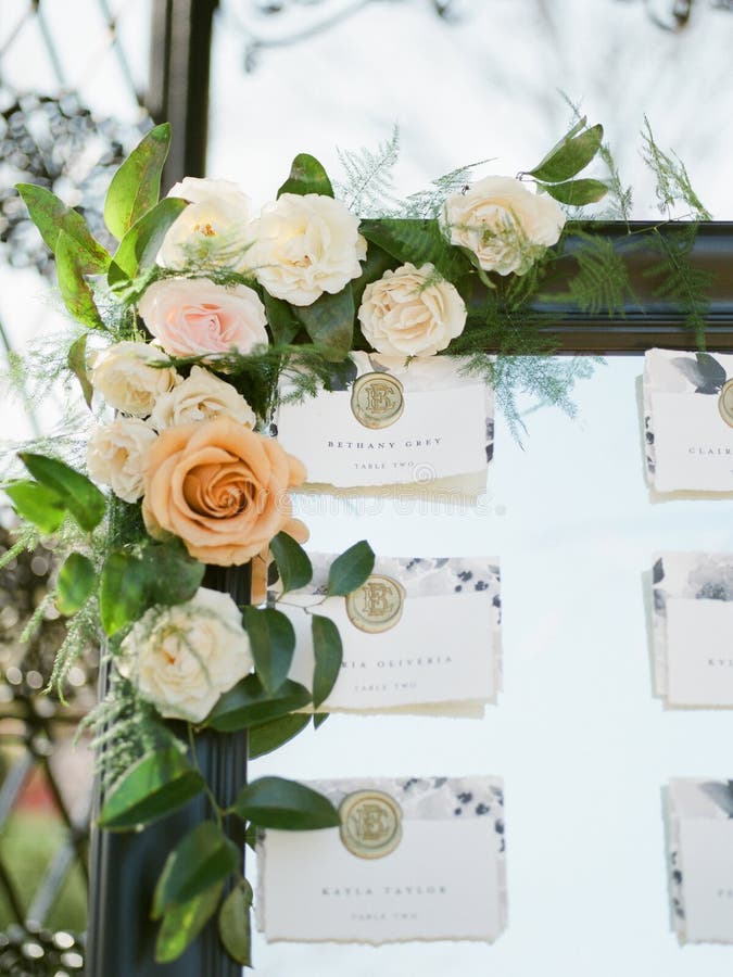 Seating Chart Wedding Reception Display Stock Photos - Free & Royalty ...