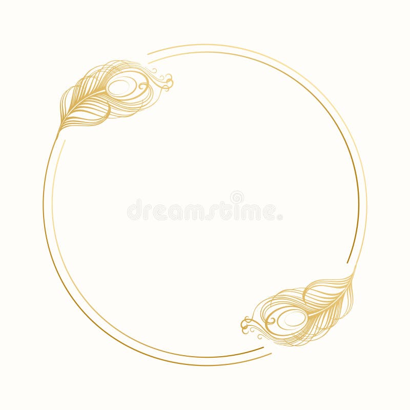 Frame Feathers Vector Gold Stock Illustrations – 356 Frame Feathers ...