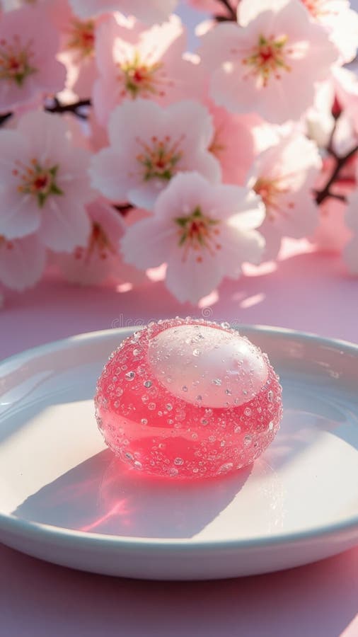 Delicate Sakura Flowers with Liquid Gold Stock Image - Image of pastel ...