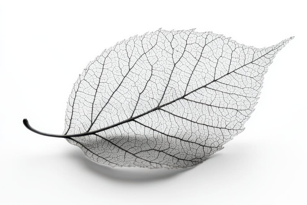 Delicate Skeleton of a Single Leaf, Exposed Veins and Framework Stock ...