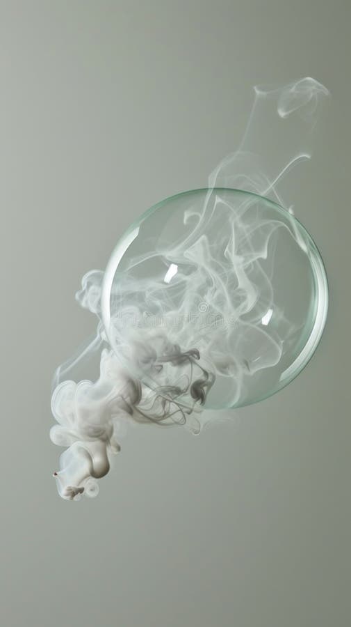 Ethereal Smoke Bubble Floating Stock Image - Image of smoke, ethereal ...