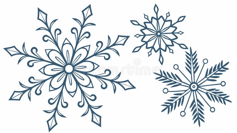 Delicate Snowflake Cluster, Symbolizing Winter, Cold, Uniqueness ...