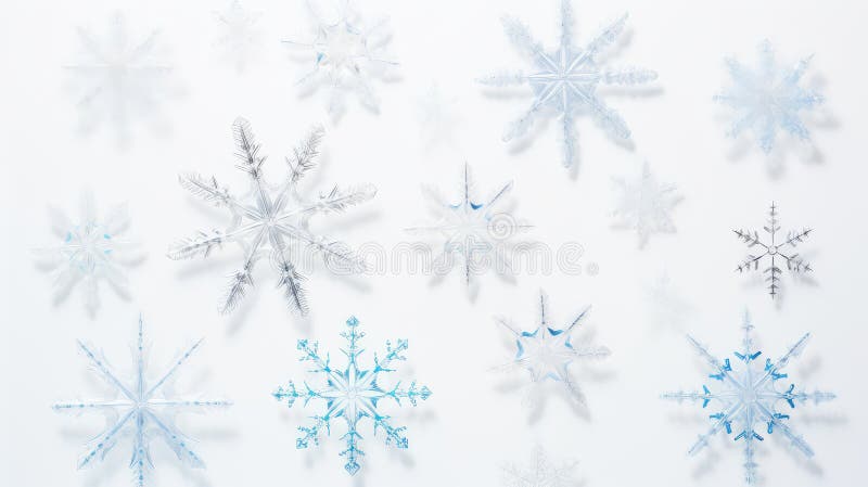 Delicate Snowflake White Background Stock Illustration - Illustration ...