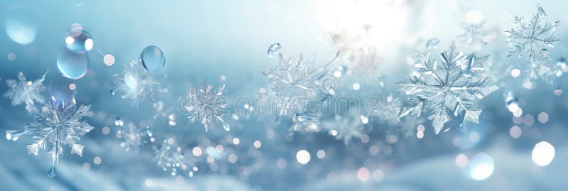 Delicate Snowflakes Dancing in the Air, Each One Unique and Adding To ...