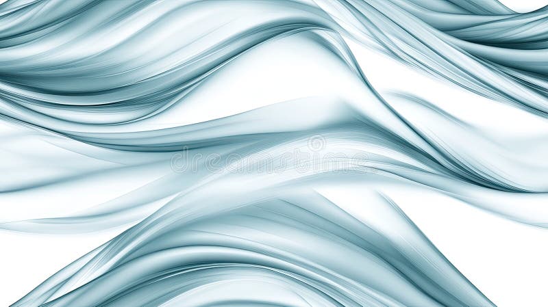 Delicate Soft Blue Waves Embody a Gentle Flow, Enhanced by Warm Golden ...