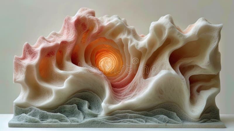 A Delicate and Soft Composition Made of Wool, Created in the Technique ...