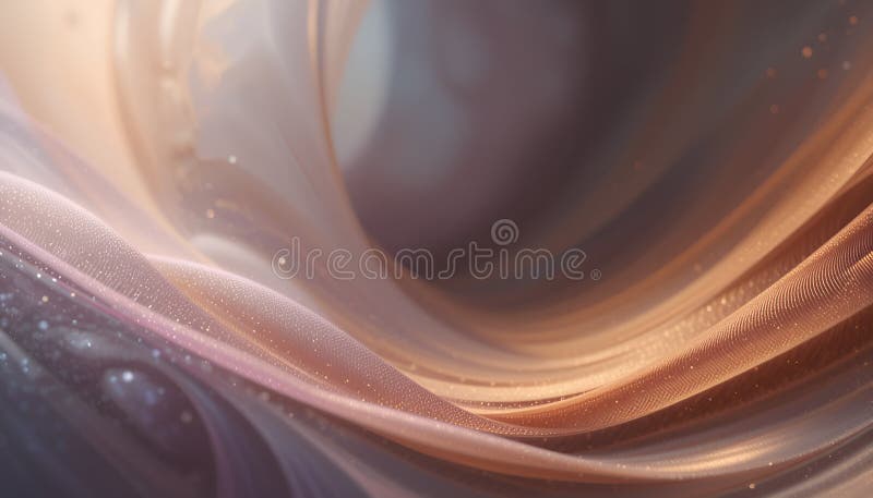 Delicate, Soft Waves with Shiny Particles in Warm Colors Create an ...