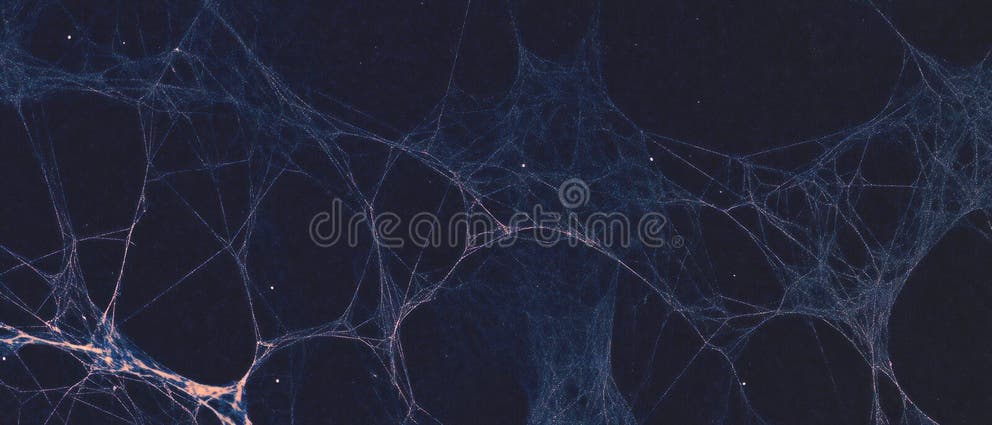 Intricate Spider Web Texture Overlay with Delicate Threads on a Black ...