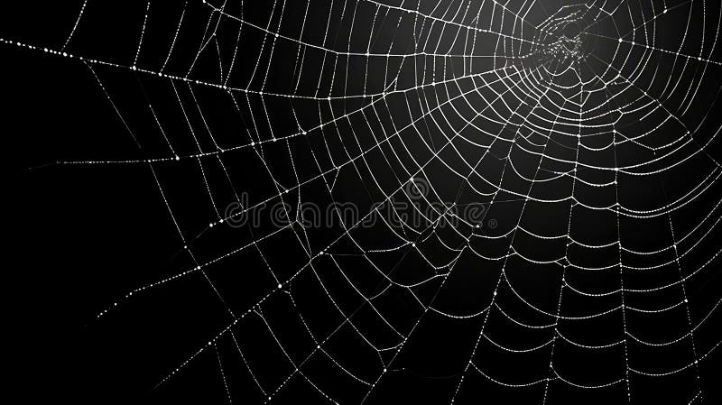 Delicate Spider Web Texture Stock Illustration - Illustration of ...