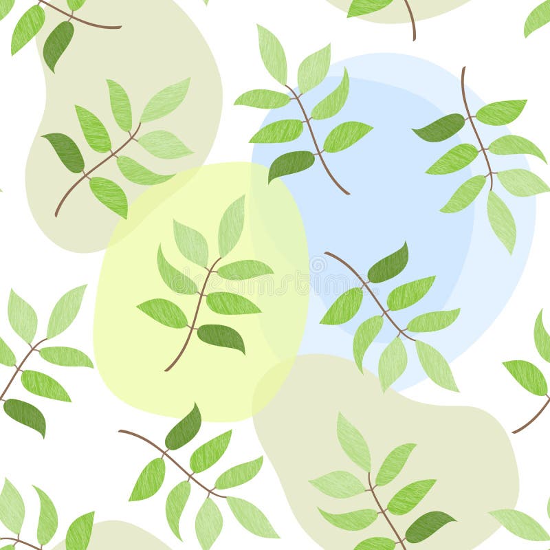 Delicate Spring Seamless Pattern with Pastel Color Flowers and Moths ...