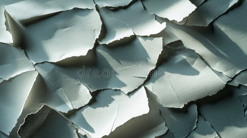 Delicate Stack Torn Papers with Uneven Edges Creates an Intriguing ...