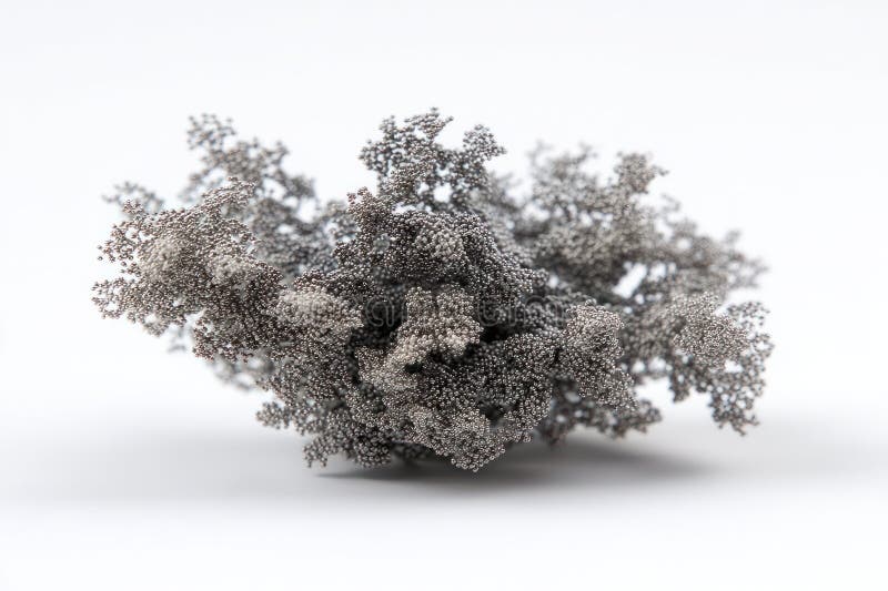 Delicate Structure Chia Seed Cluster Powdery Segment, Isolated on a ...