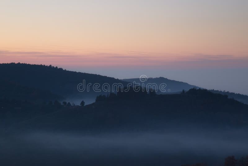 Delicate sunset stock image. Image of bettona, cielo - 90202901