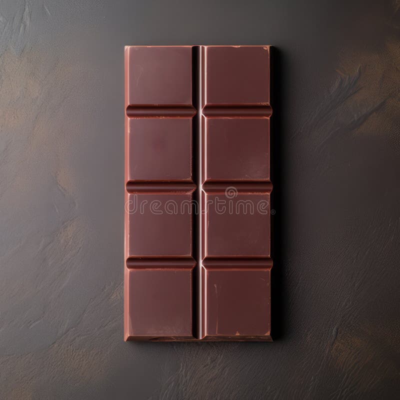 Delicate Temptations: a Thin Bar of Chocolate S Allure Stock Image ...