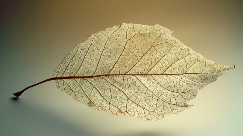 Delicate, Translucent, Dried Leaf, Intricate Vein Patterns, Light ...