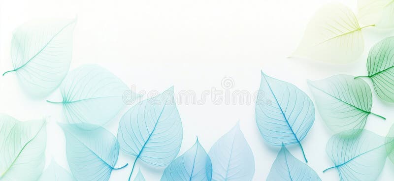 Delicate Translucent Leaves Creating a Serene and Calming Background ...