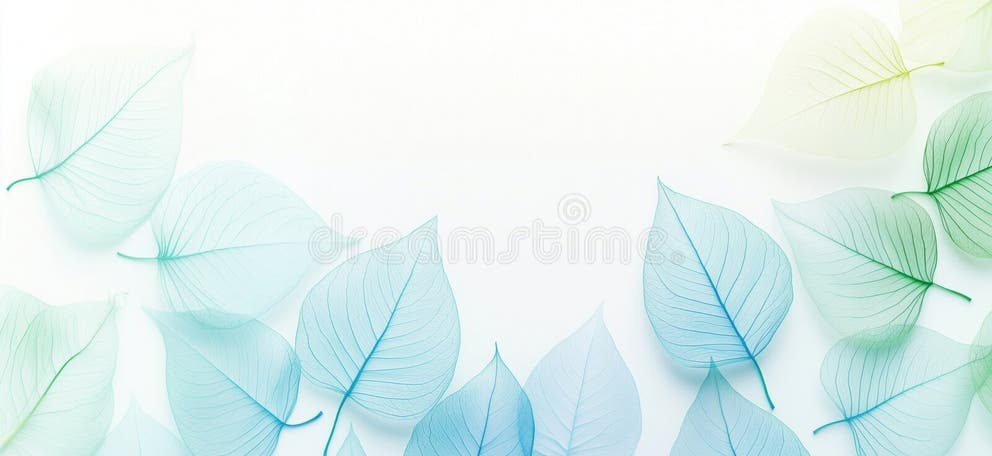 Delicate Translucent Leaves Creating a Serene and Calming Background ...