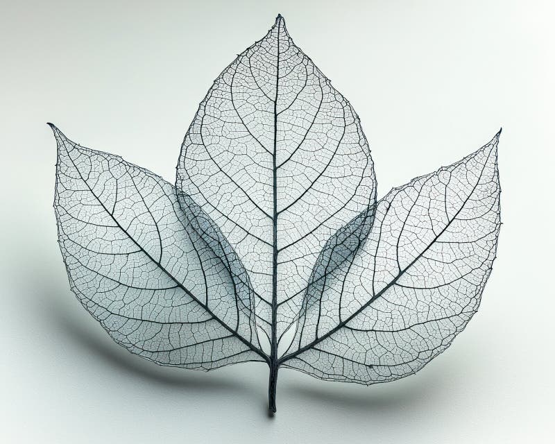 Delicate Translucent Leaves Showcasing Intricate Vein Patterns Against ...