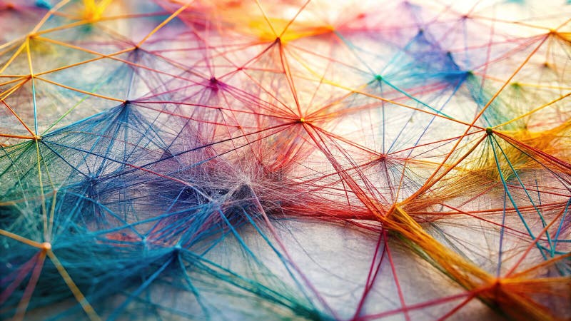 A Delicate Translucent Network Surreal AIGenerated Web Design Pattern ...