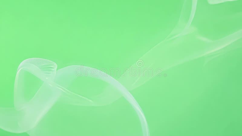 Delicate Translucent Shapes Dancing in a Gentle Breeze. Green Screen ...