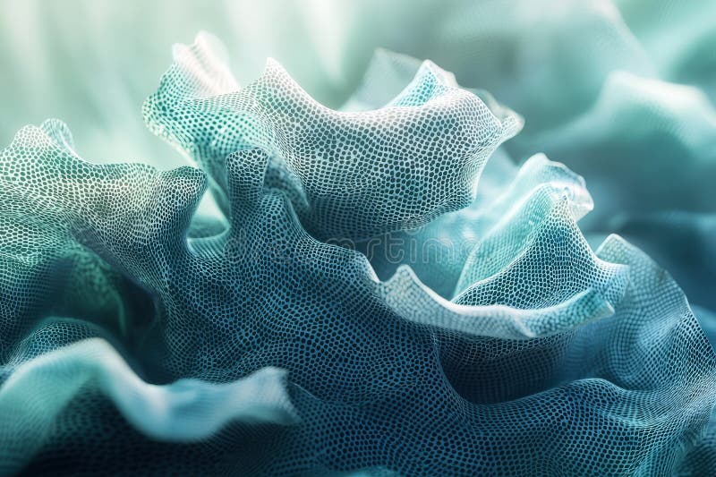 Intricate Textures of Translucent Waves Resembling Coral Formations in ...