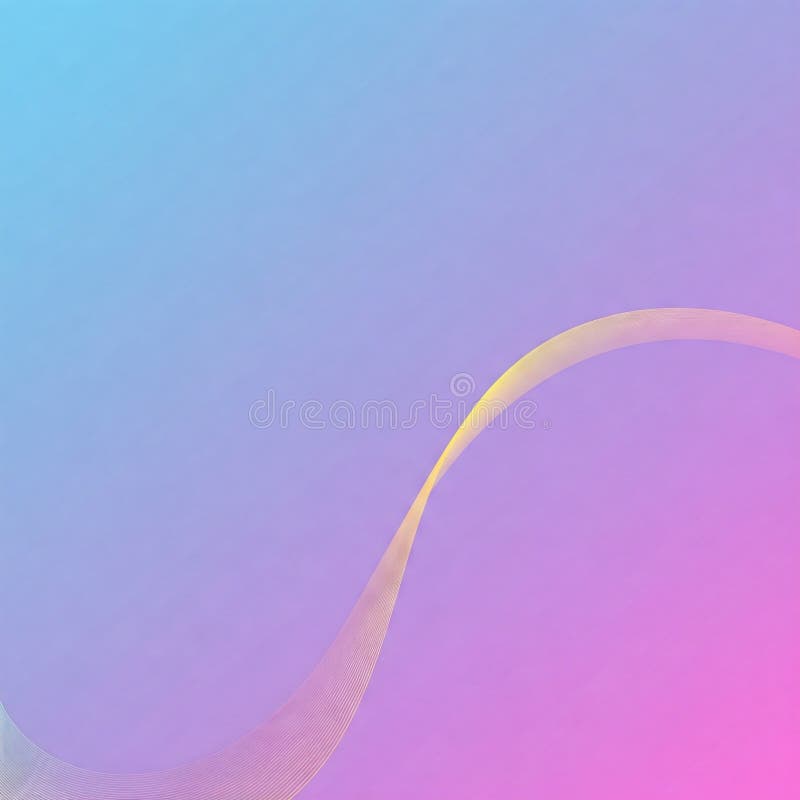 Wavy Line Overlay on Gradient Background - AI Generated Stock Photo ...