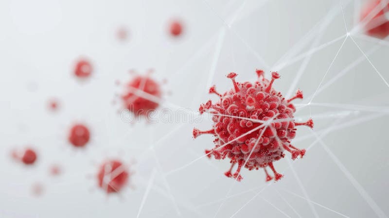 Microscopic Virus Structures in Geometric Patterns Showcasing Intricate ...