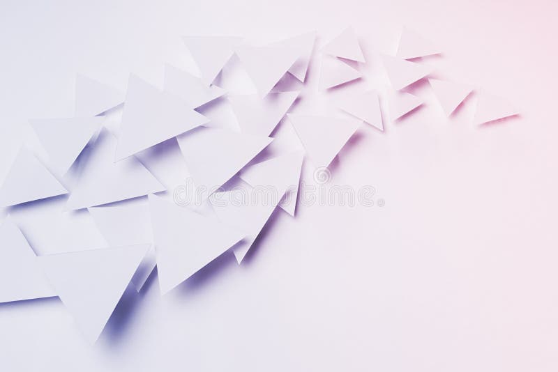 Delicate Wave Shape of Light Purple and Pink Triangles in Gradient Soar ...