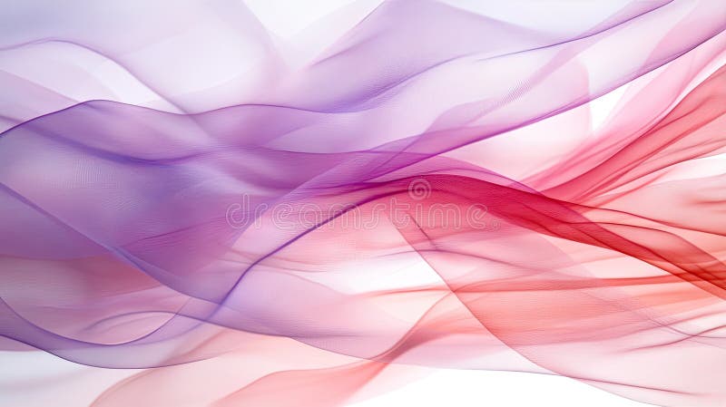 Delicate Waves of Pastel-colored Fabric Ripple Softly, Creating a ...