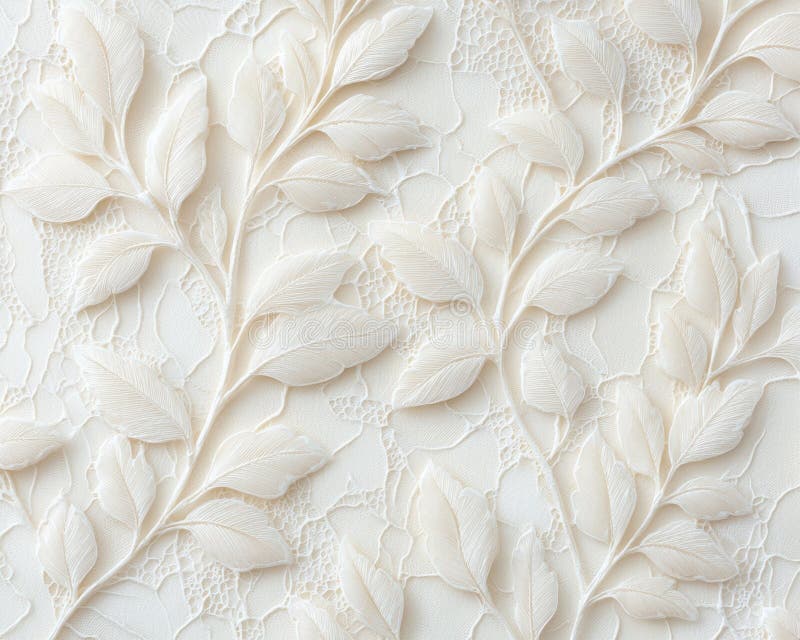 Delicate White Feather Pattern Stock Illustration - Illustration of ...