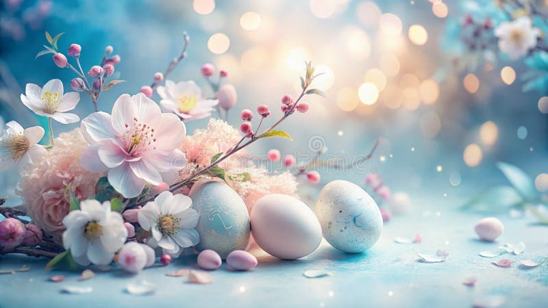 Delicate White Floral Easter Background a Subtle Spring Pattern for ...