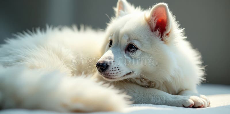 Delicate White Fur; Subtle Shadows, Luxurious Feel , Luxury, Smooth ...