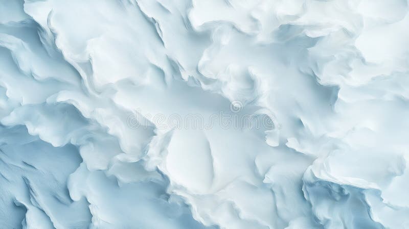 Delicate White Ice Crystals Form Intricate Patterns, Evoking Winter ...