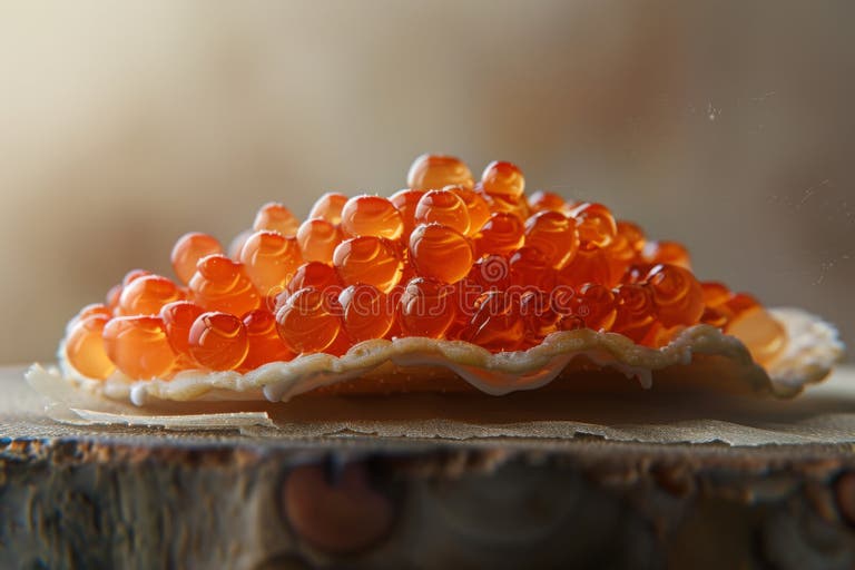 Delicate Whitefish Roe Delight Stock Illustration - Illustration of ...