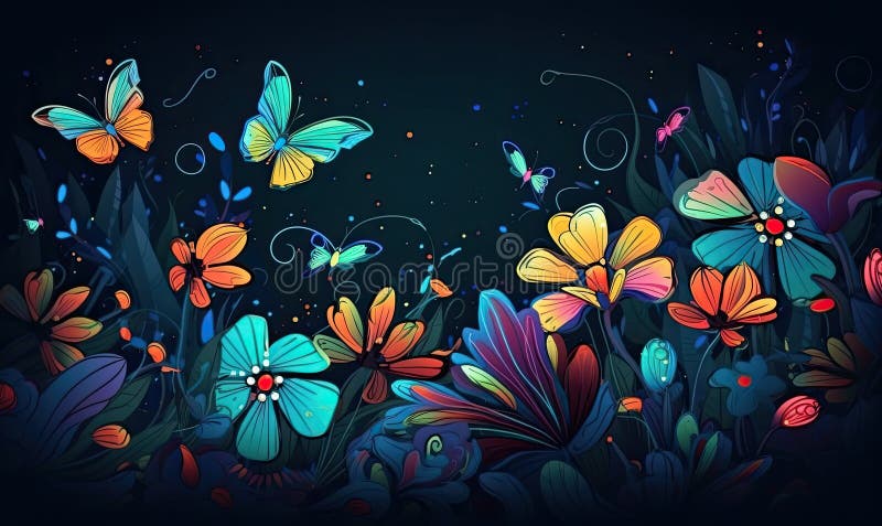 The Delicate Wings of Butterflies Fluttered Against the Blue Background ...