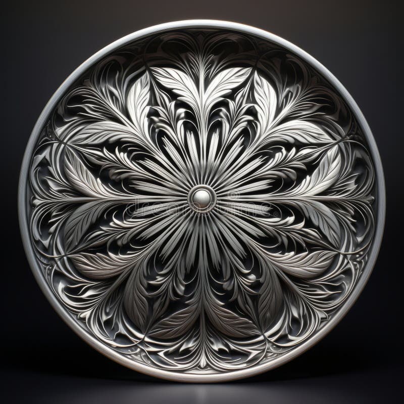 Delicately Decorated Silver Plate: Illusory Hyperrealism in 3d Acrylic ...