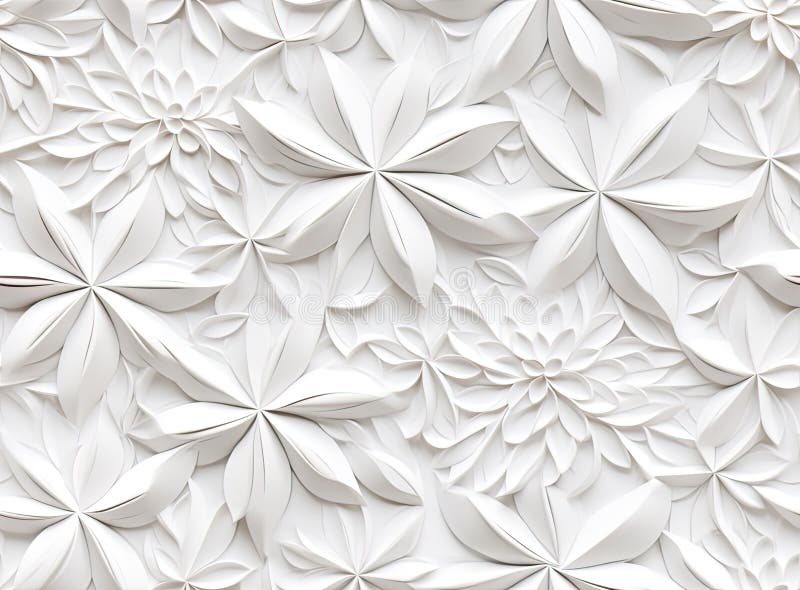 A Delicately Embossed Snowflake Pattern Graces the Surface of White ...