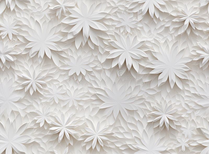 A Delicately Embossed Snowflake Pattern Graces the Surface of White ...