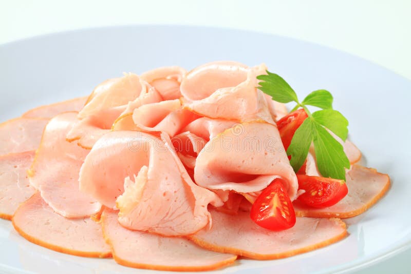 Deli ham stock image. Image of thin, snack, cold, appetizer - 29884549