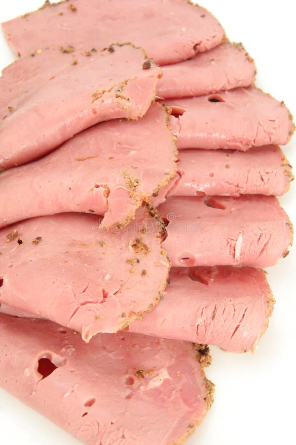 Delicatessen Chicken Lyoner Stock Image - Image of breakfast, herbs ...